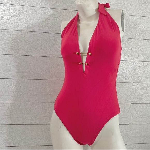 Robin Piccone | Swim | Robin Piccone Luca Deep Plunge One Piece ...